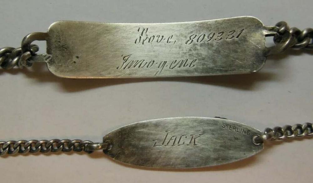 IWO JIMA KIA Jack Seay Blankenhorn USMC ID Bracelet - IDENTITY ITEMS ...