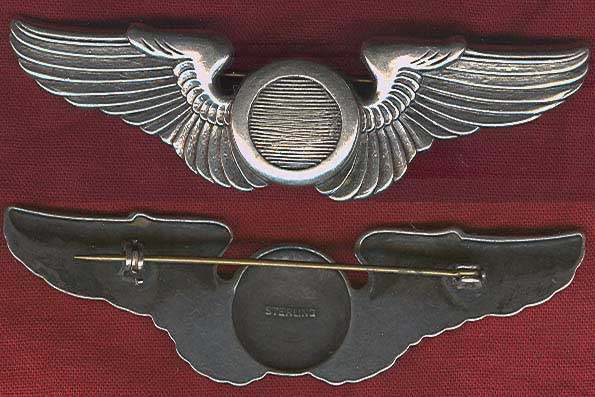 Reproduction US Qualified Pilot Observer Wing - WING BADGES - U.S ...