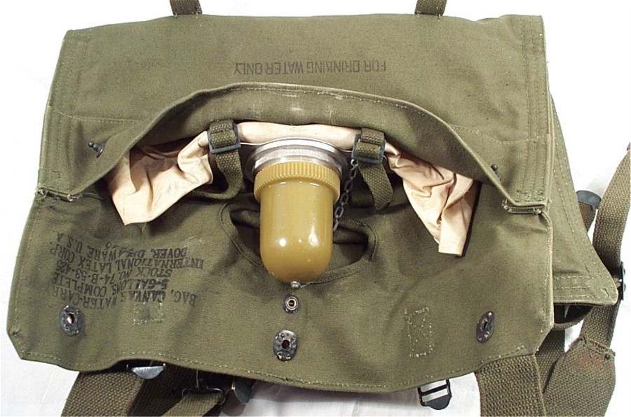Bag, Water Carrying, 5 GAL, Bladder, 1945 - FIELD & PERSONAL GEAR ...