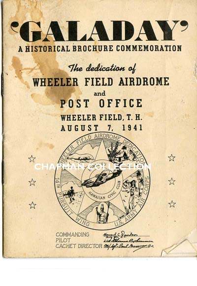 Wheeler Field dedication program - EPHEMERA, PHOTOGRAPHS & MILITARY ...
