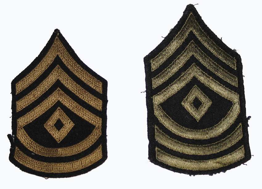 1st Sgt Patches 1942 Before & After - ARMY (INCLUDING USAAC/AAF) - U.S ...