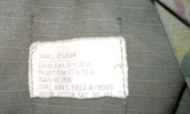 Mitchell Pattern M65 Jacket - CAMOUFLAGE UNIFORMS - U.S. Militaria Forum
