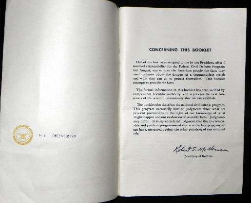 1961-dated DoD Booklet - EPHEMERA, PHOTOGRAPHS & MILITARY ARTWORK - U.S ...