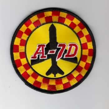 A-7D patch with checkerboard - AIR FORCE (USAAF IS WITH ARMY) - U.S ...