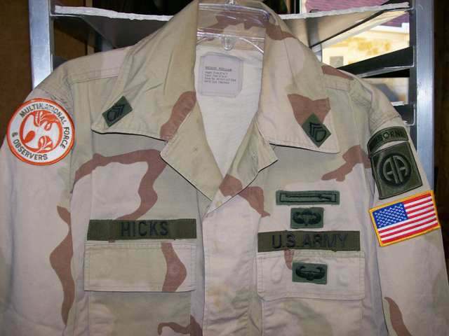 Major Multinational Force and Observers DCU - CAMOUFLAGE UNIFORMS - U.S ...