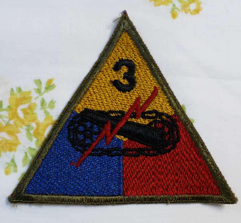 3rd AD Greenback with odd texture - ARMY AND USAAF - U.S. Militaria Forum