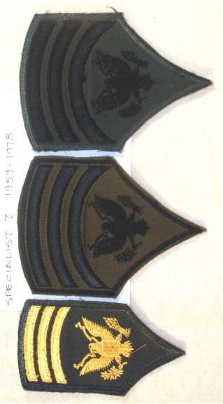 Subdued 60's army chevrons - ARMY (INCLUDING USAAC/AAF) - U.S ...
