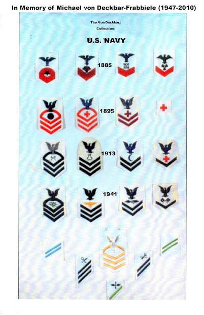 Hand Embroidered Navy Rate And Other Rates - NAVY, COAST GUARD AND ...