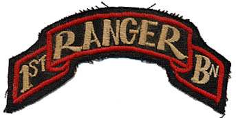 WWII 1st Ranger Scroll - ARMY AND USAAF - U.S. Militaria Forum