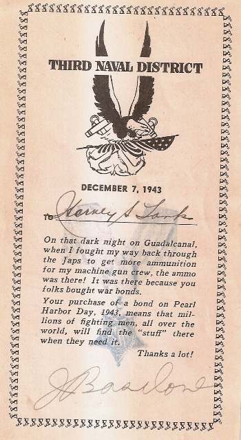 Basilone autograph - Page 2 - EPHEMERA, PHOTOGRAPHS & MILITARY ARTWORK ...