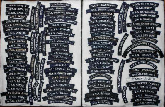 U.S. NAVY SHIP TABS/ROCKERS/ARC/UIMS - NAVY, COAST GUARD AND OTHER SEA ...