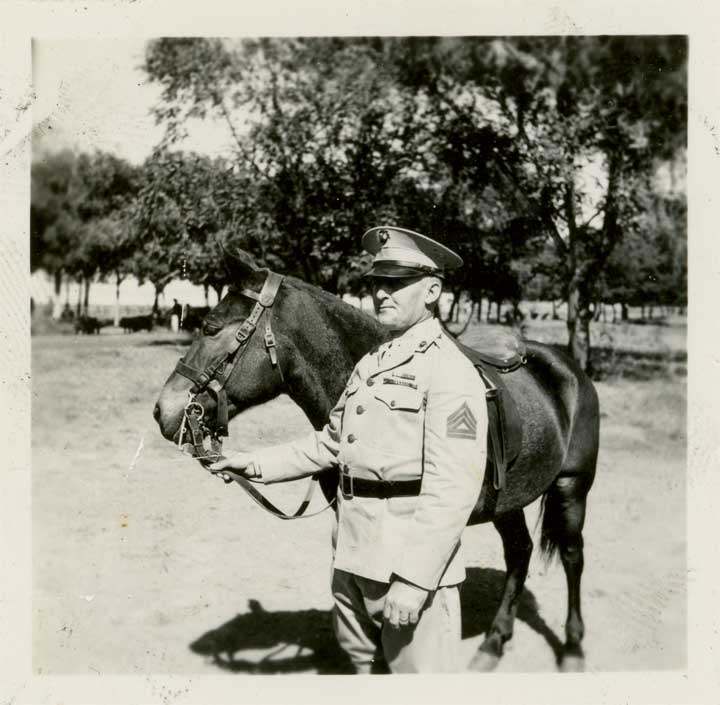 Horse Marine George J Nowack with Shannon - EPHEMERA, PHOTOGRAPHS ...