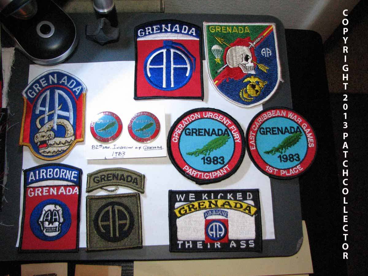 Operation Urgent Fury patches and badges - Grenada 1983 - MISCELLANEOUS ...