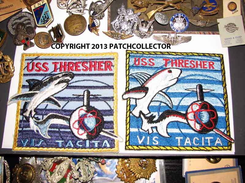 uss thresher patch - NAVY, COAST GUARD AND OTHER SEA SERVICES PATCHES ...