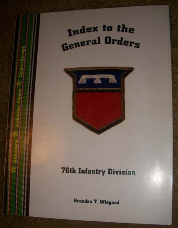 One Division's Library...My 76th Infantry Division Book/Ephemera ...