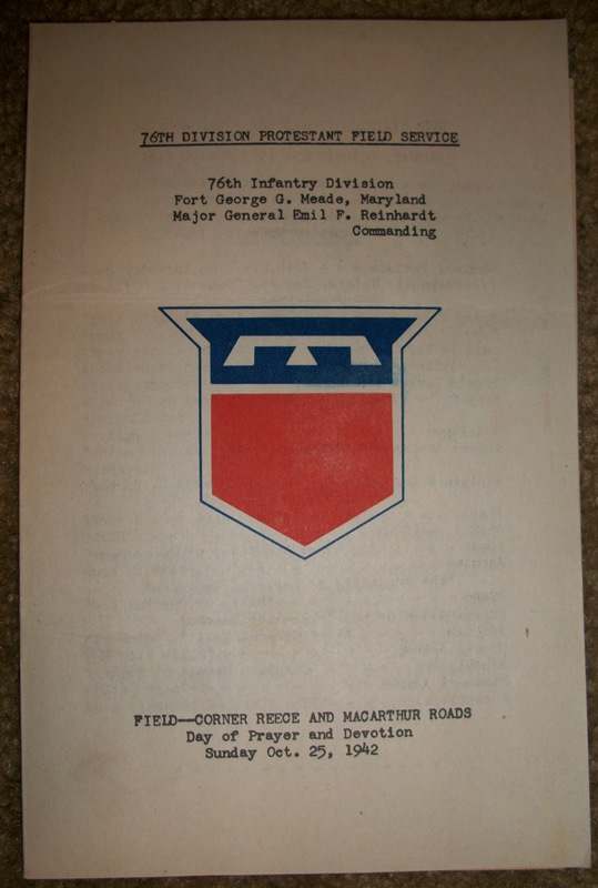 One Division's Library...My 76th Infantry Division Book/Ephemera ...