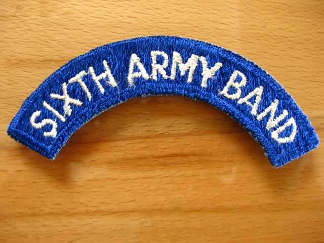 6th Army Band ! - ARMY AND USAAF - U.S. Militaria Forum