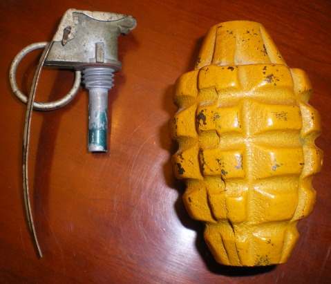 WWII Yellow Fragmentation Grenade - FIREARMS - U.S. Militaria Forum