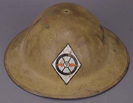 WW1 102nd Field Atillery Helmet, 26th Inf Div. Wifes Name "Delia-Mae ...
