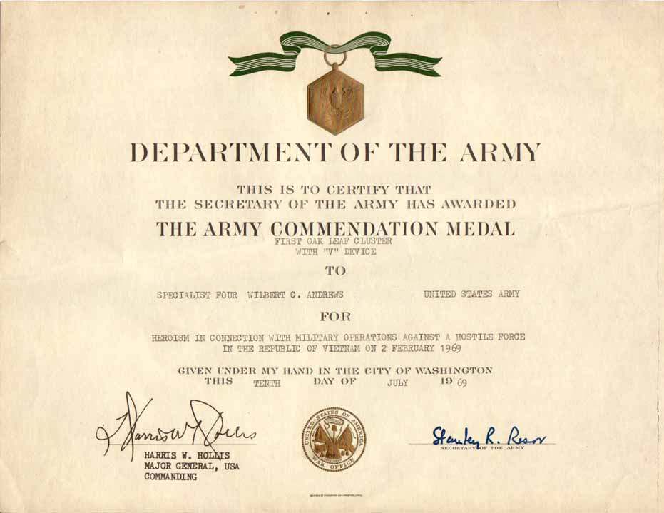 Vietnam 9th Infantry Division group ARCOM with "V" - MEDALS ...