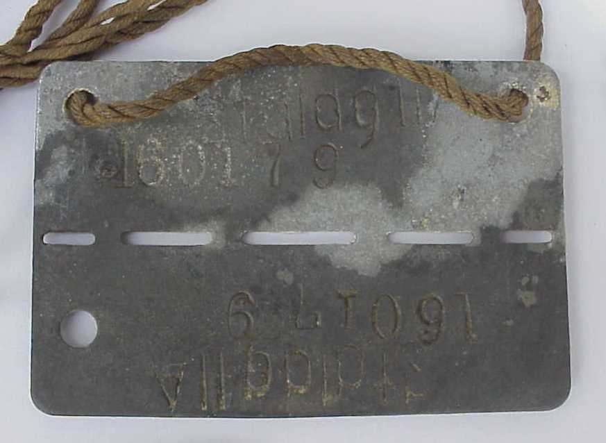 WWII GERMAN POW DOGTAGS ISSUED TO AMERICANS - Page 7 - PRISONERS OF WAR ...