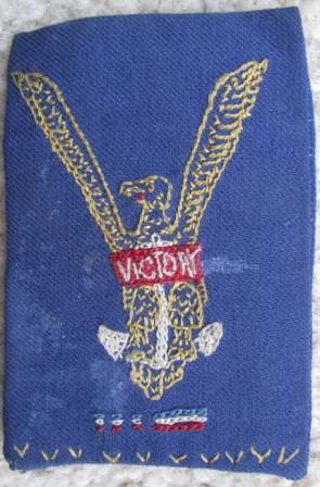 V for victory hand embroidered patch - HOMEFRONT & THE WAR EFFORT - U.S ...
