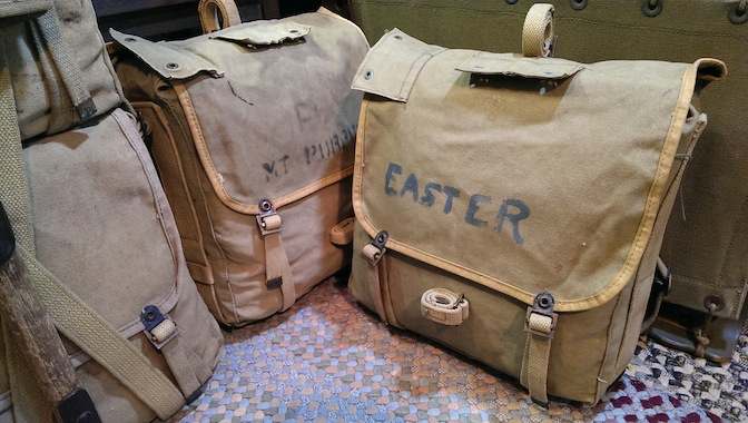 m1941 D ring pack, with DQP stamp still visible - FIELD & PERSONAL GEAR ...