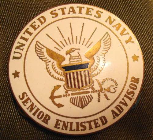 US Navy Senior Enlisted Advisor badge question - BADGES, AWARDS, DUI ...