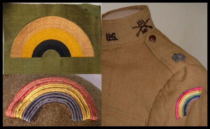 A WW1 theatre made 42nd Infantry Division Rainbow Division patch - ARMY ...