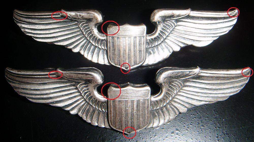 Graduation AAF Pilot Wings - Twins - WING BADGES - U.S. Militaria Forum