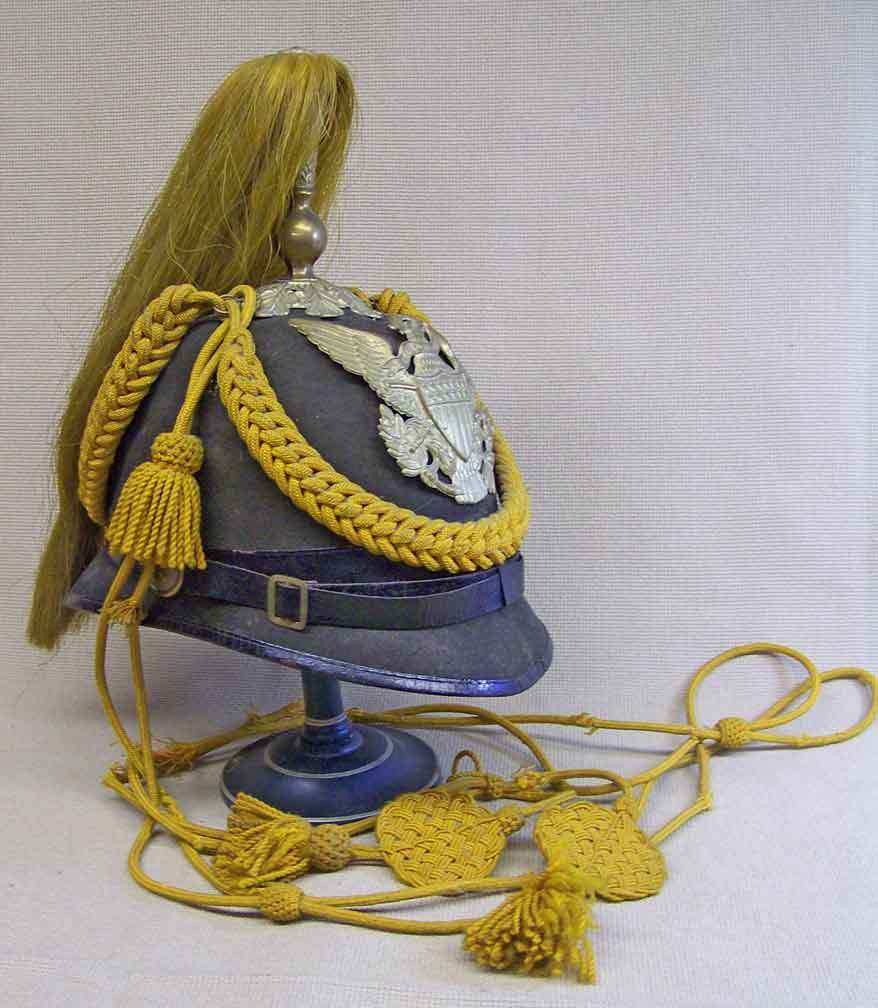 1881 Cavalry Helmet and NYNG Hussar Busby - (1866-1890) PLAINS INDIAN ...