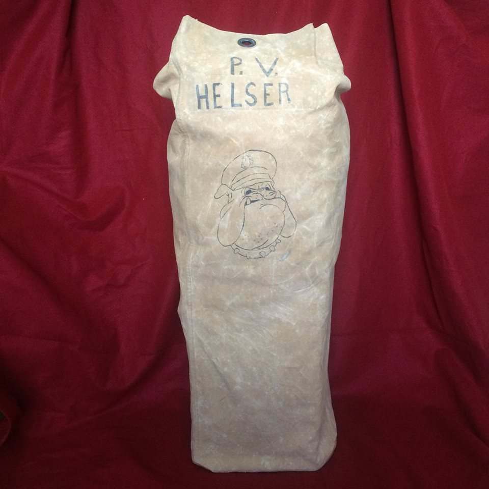 WW2 USMC Painted Sea Bag. - FIELD & PERSONAL GEAR SECTION - U.S ...