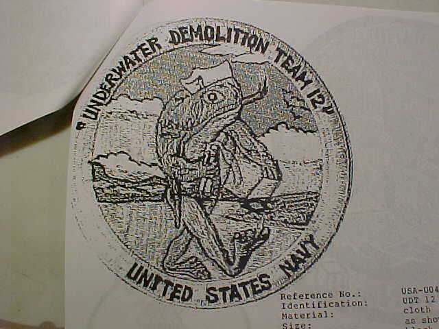 Question about pair of UDT-12 patches - NAVY, COAST GUARD AND OTHER SEA ...