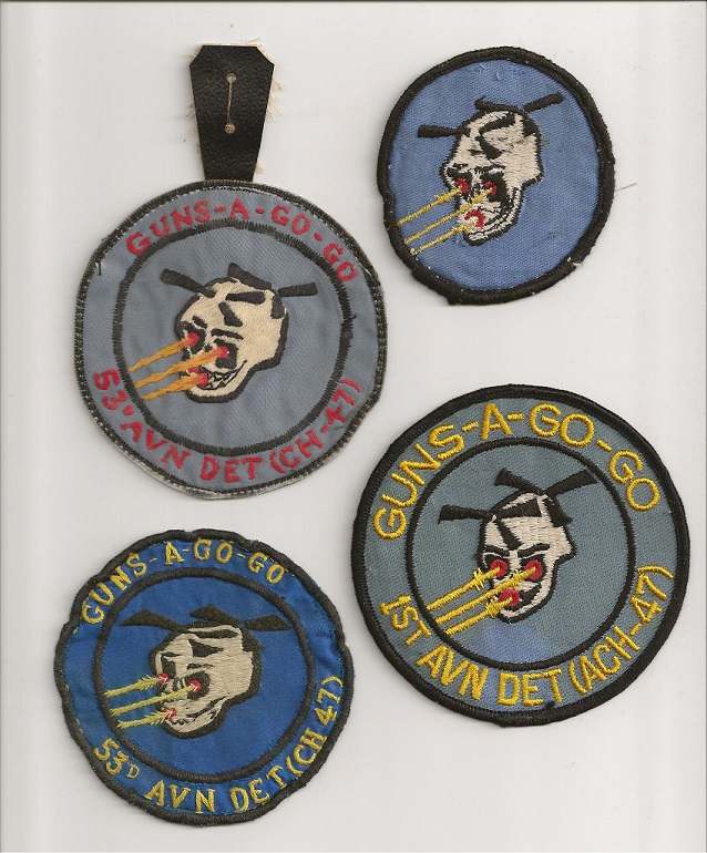A few Vietnam war era 180th Assault Support Helicopter Company patches ...