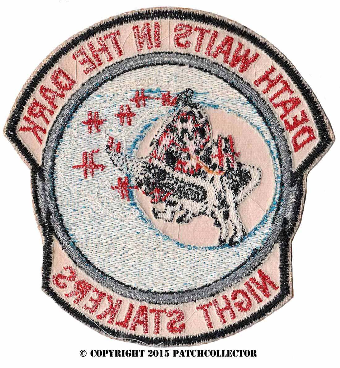 A "Death waits in the dark" Night Stalker patch variant - ARMY AND ...