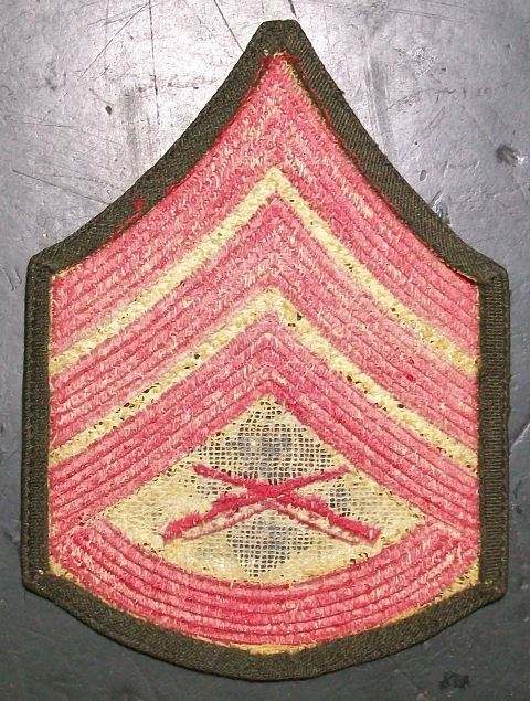 USMC chevrons red on olive - MARINES - U.S. Militaria Forum