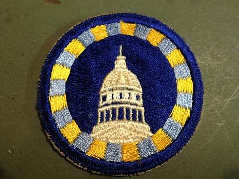 USAAF Washington HQ patch plus some armored tabs. - ARMY AND USAAF - U ...