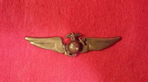 Thoughts on this pair of WWII USMC theater-made pilot's wings - WING ...