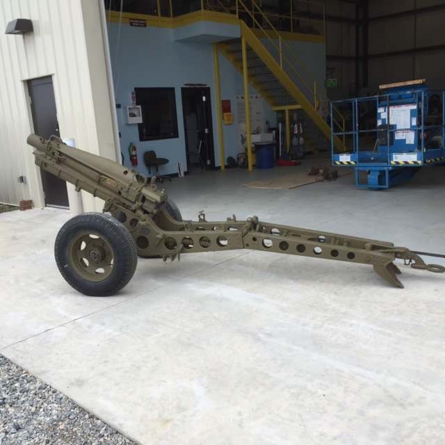 75mm Pack Howitzer restoration at the Air Mobility Command Museum ...