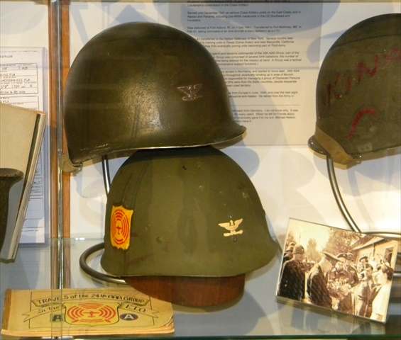 Helmet of Colonel Olan A. Nelson Commander of the 24th AAA ETO - M-1; M ...
