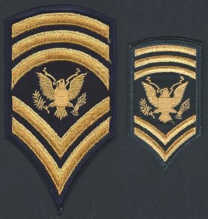 Army Spec 8 and 9 Chevrons - ARMY (INCLUDING USAAC/AAF) - U.S ...