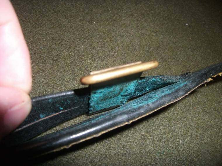 Removing verdigris from leather and brass of army dress blues belt ...