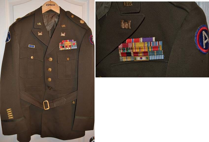 US Army Combat Enginner enlisted to officer uniform Normandy ...