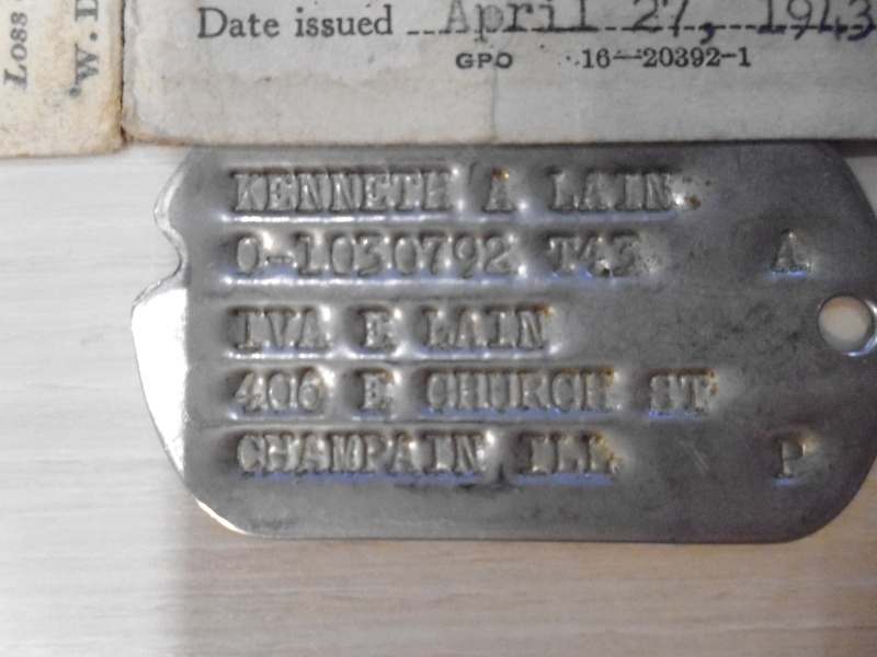 OSS dog tag and identity tag - IDENTITY ITEMS (DOG TAGS, BRACELETS, ETC ...