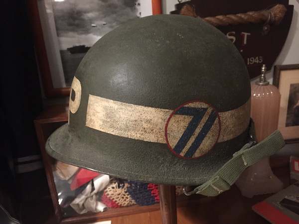 71st Infantry Div MP Helmet - M-1; M-1C & M-2 HELMETS - U.S. Militaria ...