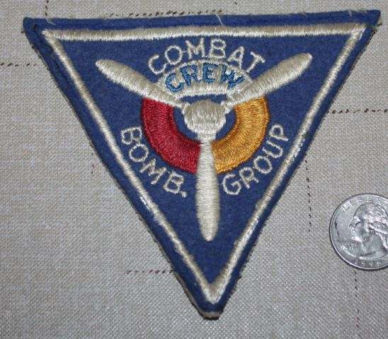Combat Crew Bomb. Patch that sold on ebay - ARMY AND USAAF - U.S ...