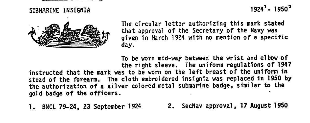 My small cloth WWII Submarine badge collection - SUBMARINE ...