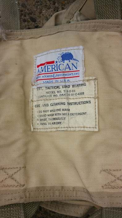 American Body Armor Tan LBV - Desert Storm Special Forces - FIELD ...