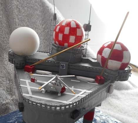 Scratchbuilt USAF Texas Tower 2 Radar Installation, circa 1960 ...