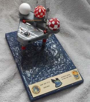 Scratchbuilt USAF Texas Tower 2 Radar Installation, circa 1960 ...